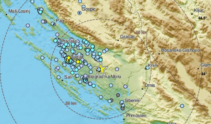 Noćas dva potresa u Hrvatskoj, kod Zagreba i u NP Paklenica | Indirektno